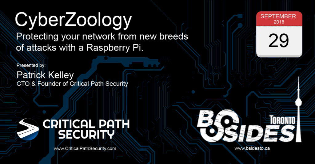 Critical Path Security’s CTO, Patrick Kelley, speaking at BSides Toronto! – Critical Path Security